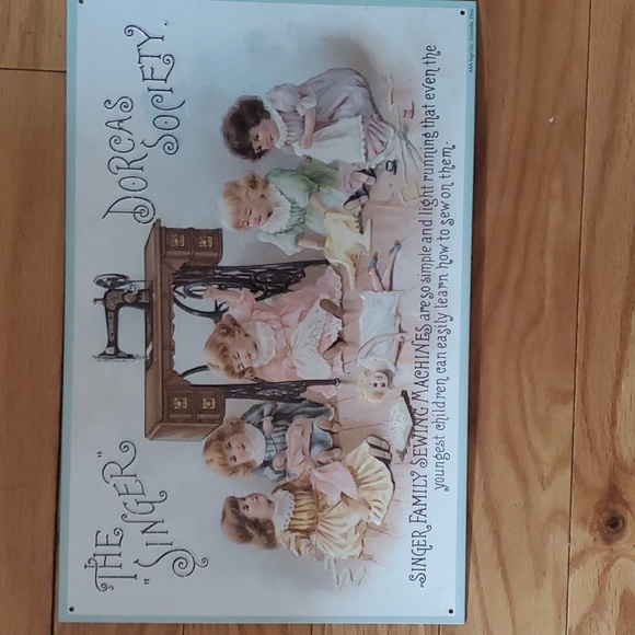 AAA sign company | Art | Tin Sign The Singer Dorcas Society Aaa Sign Co ...